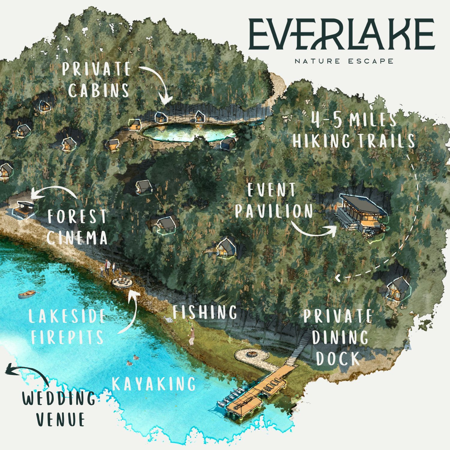 Over time, Everlake will grow into a complete sanctuary for rest and reconnection.