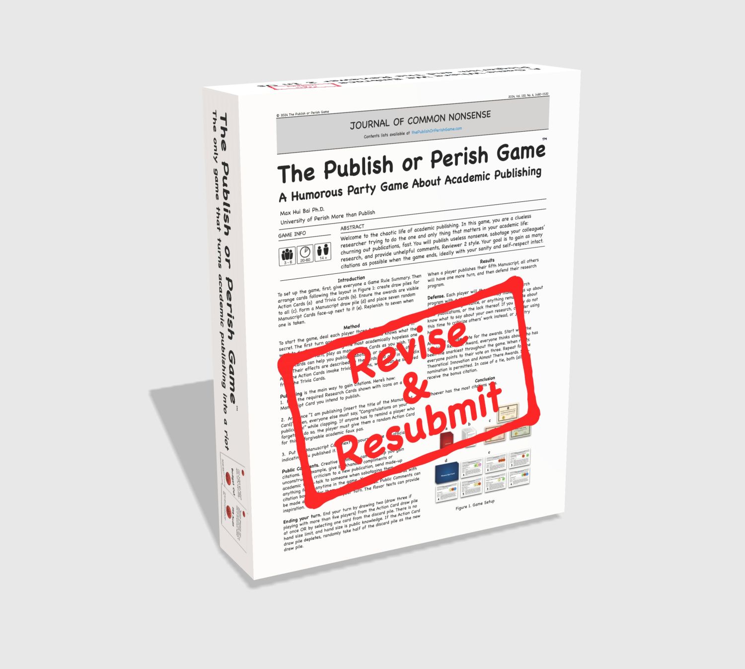 The Publish Or Perish Game Is A Humorous Party Game About Academic